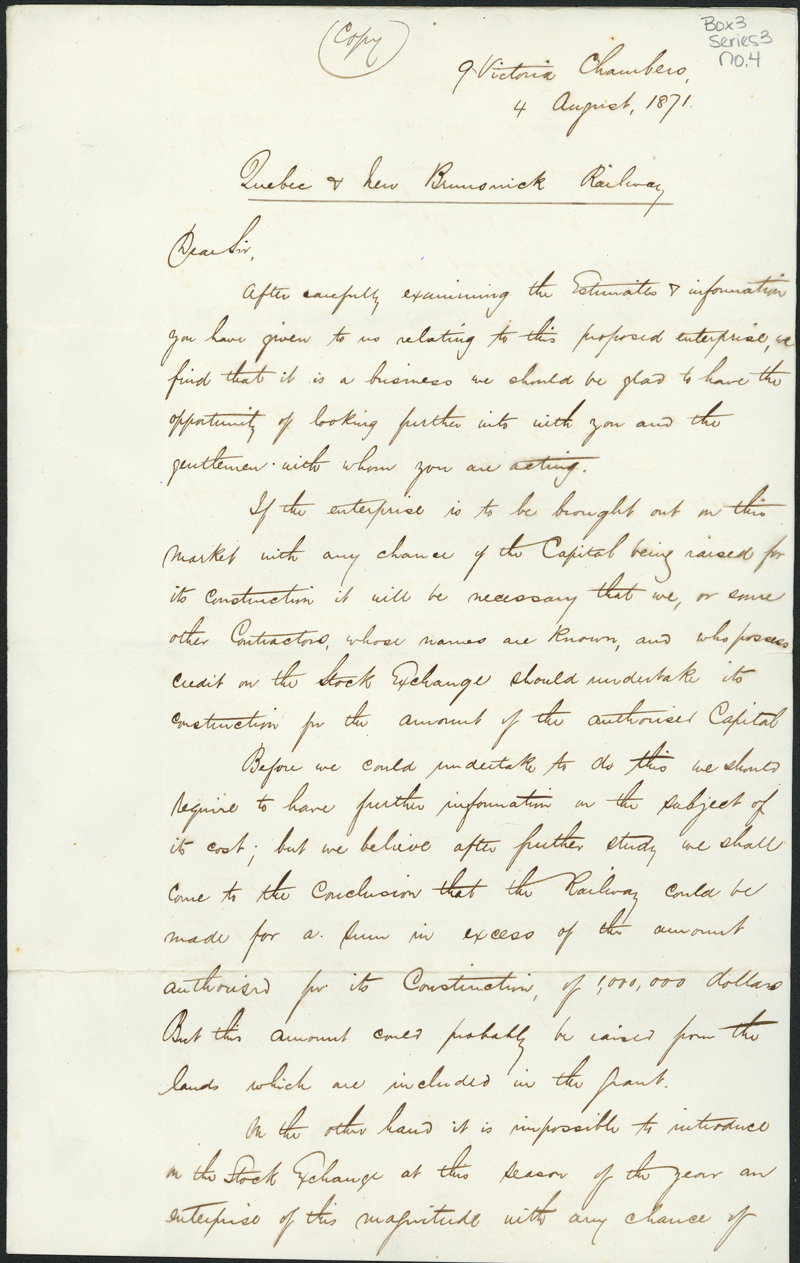 Henry George Clopper Ketchum Fonds-Series 3, File 4 | UNB Libraries