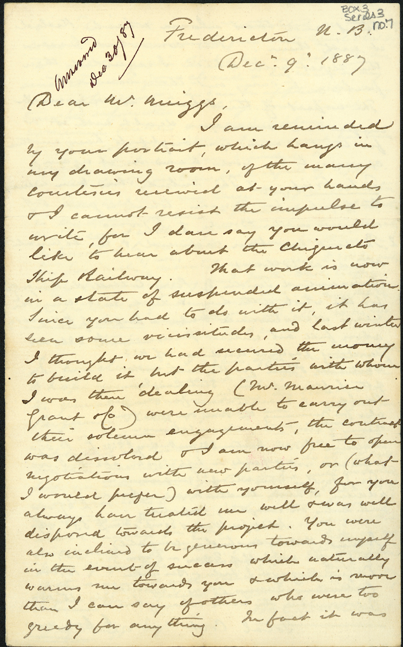 Henry George Clopper Ketchum Fonds-Series 3, File 7 | UNB Libraries